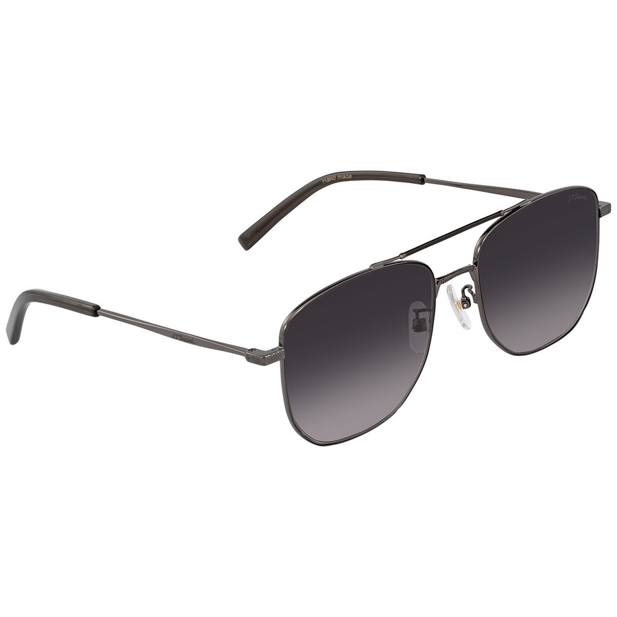 Dupont Grey Gradient Pilot Unisex Sunglasses DP 6642 3 58 1190100366423 ...