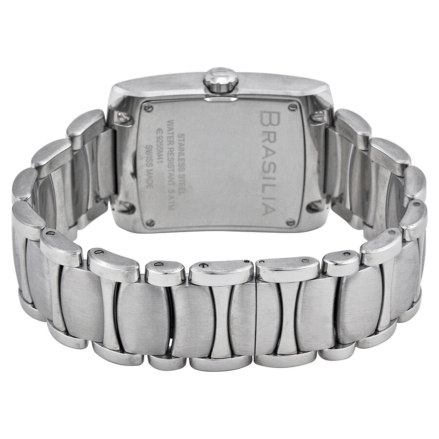 Ebel Brasilia Black Dial Stainless Steel Men's Watch 1215599 - Watches ...