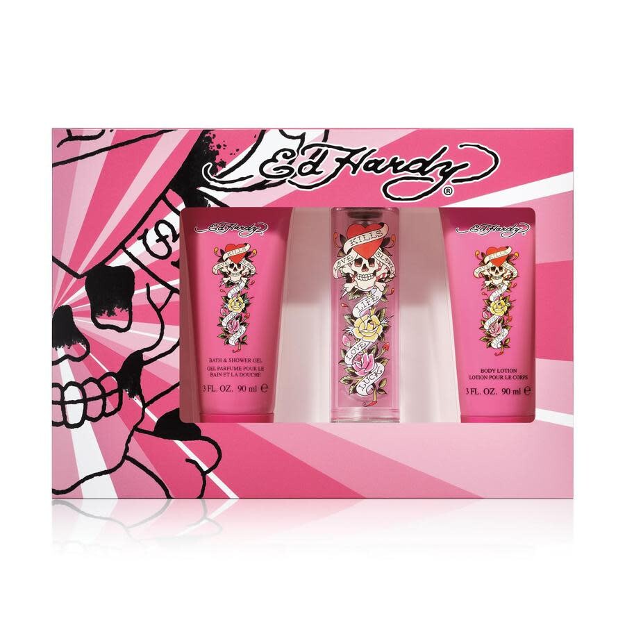 Ed Hardy Ladies 3 Piece Set Gift Set Fragrances 719346242134 ...