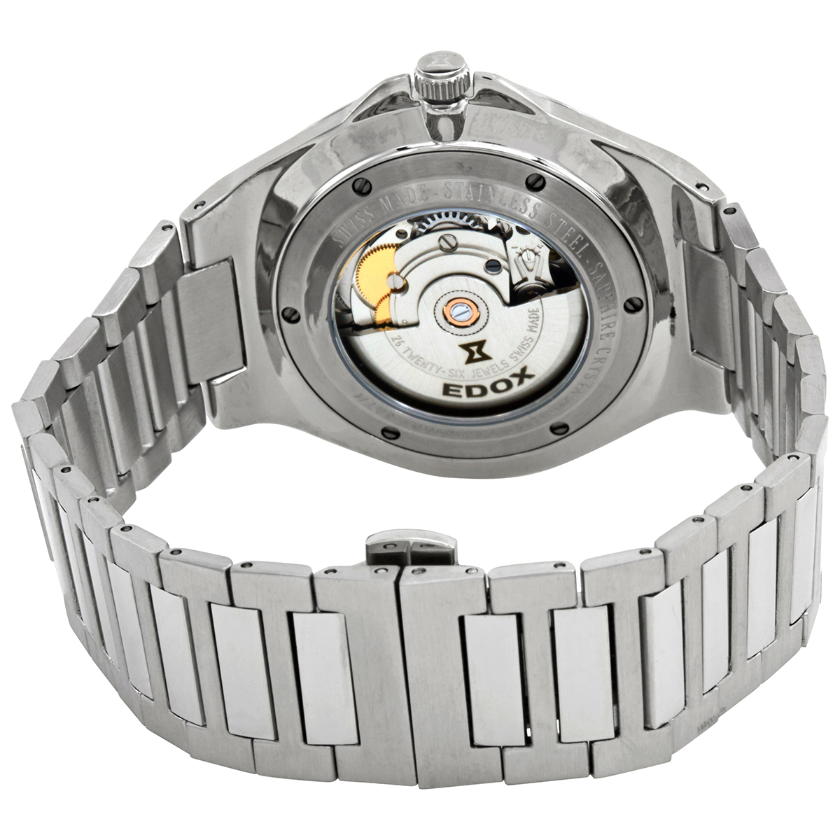 Edox Delfin Automatic Black Dial Men's Watch 80117 3M NIN 842047185766 ...