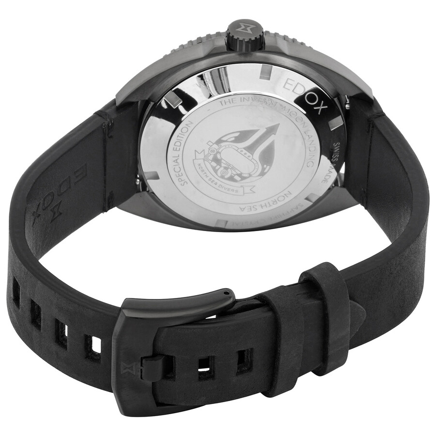 Edox North Sea Automatic Black Dial Men's Watch 80118 357NG N1H - Watches, North Sea - Jomashop