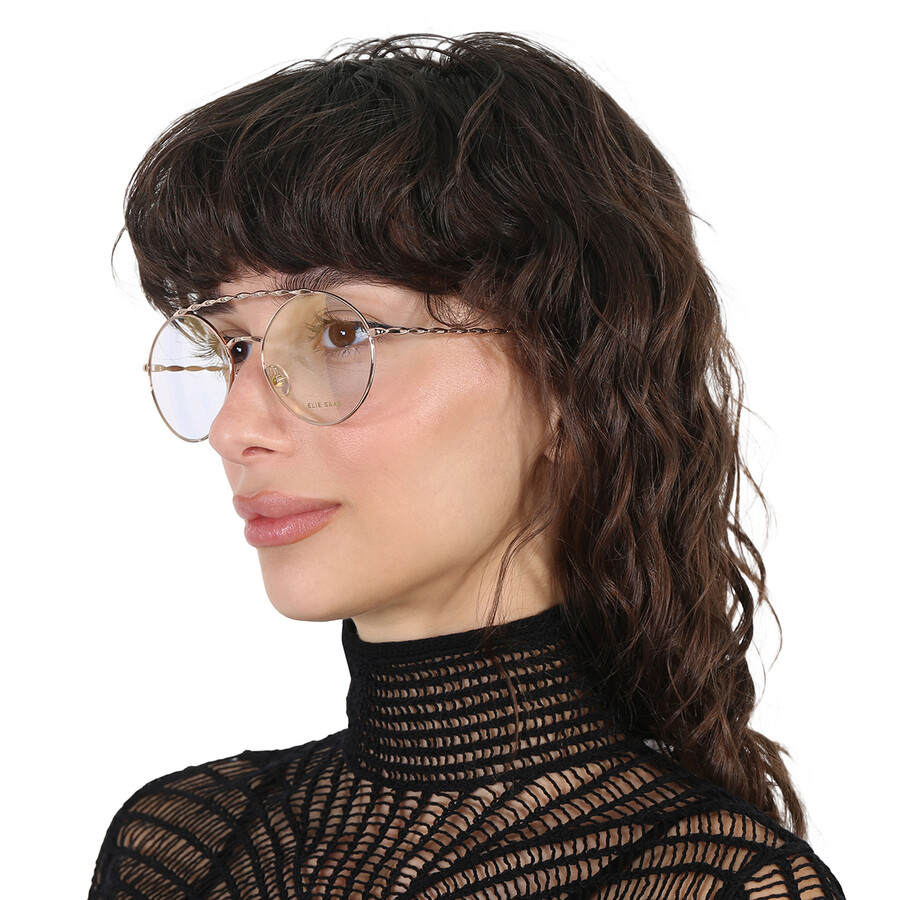 Elie Saab Demo Round Ladies Eyeglasses ES 052 0DDB 55 716736139951 ...