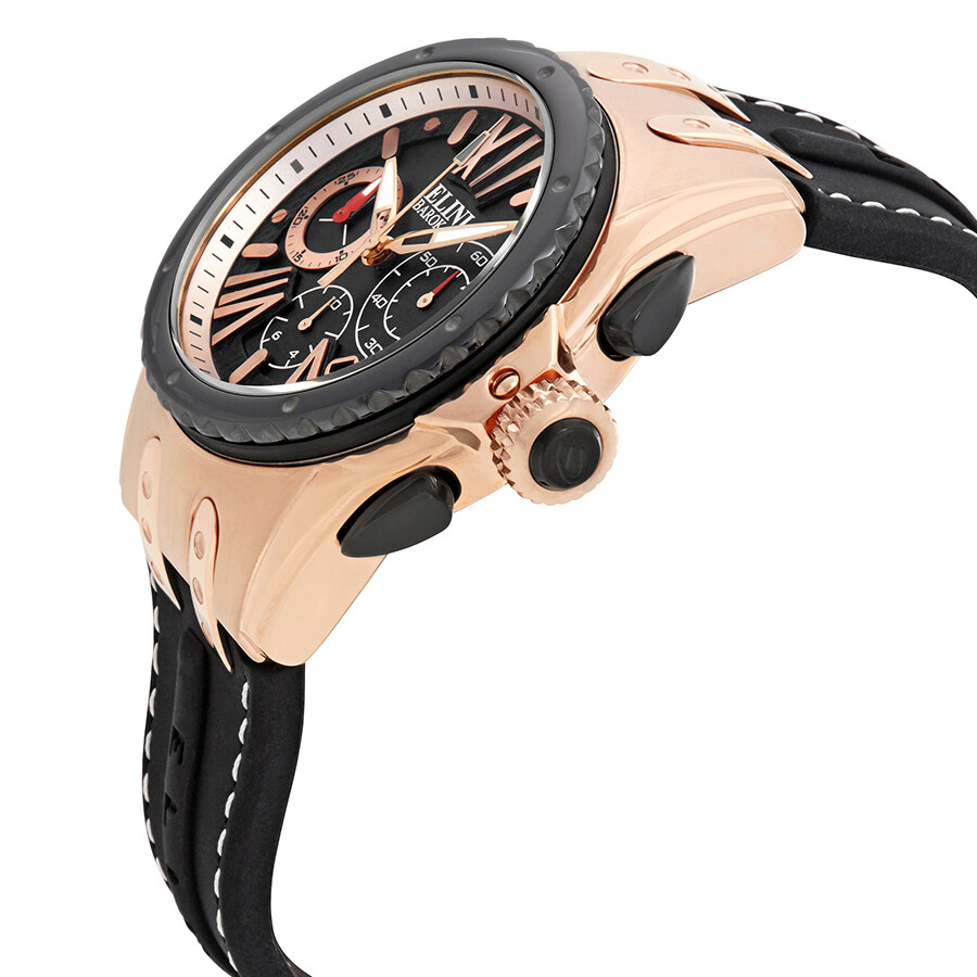 Elini Barokas Genesis Chronograph Men's Watch ELINI-20008-RG-01-BB ...