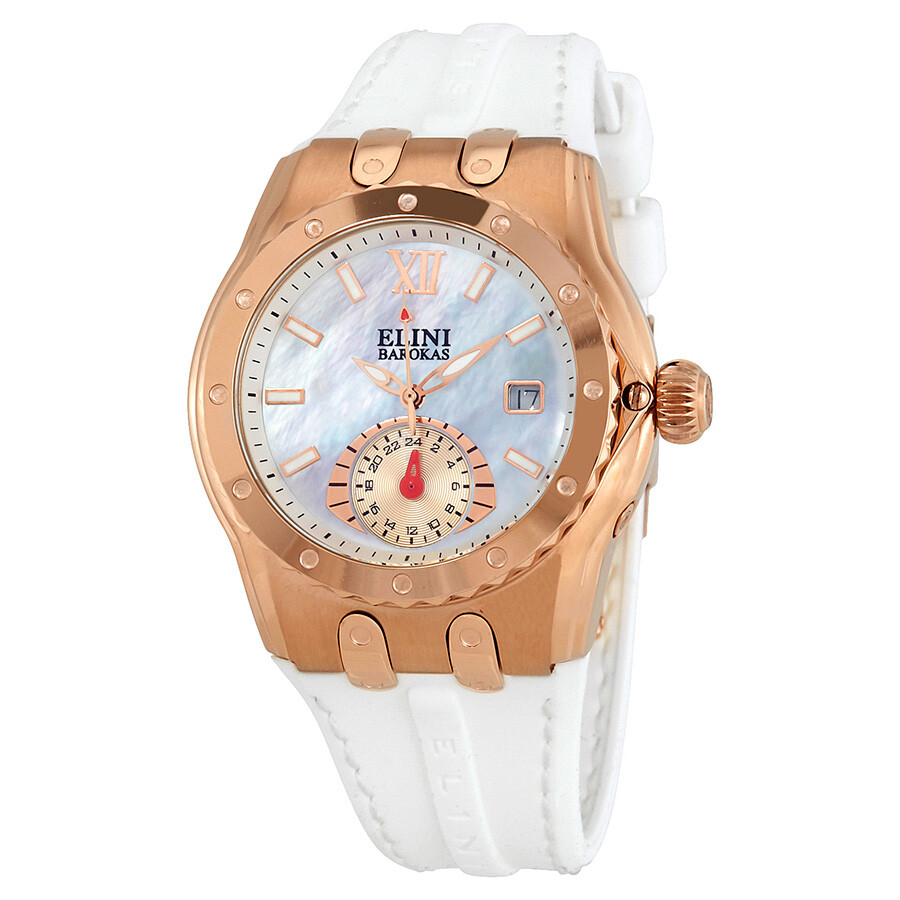 Elini Barokas Genesis Vision Ladies Watch ELINI-20029-RG-02-WHT ...