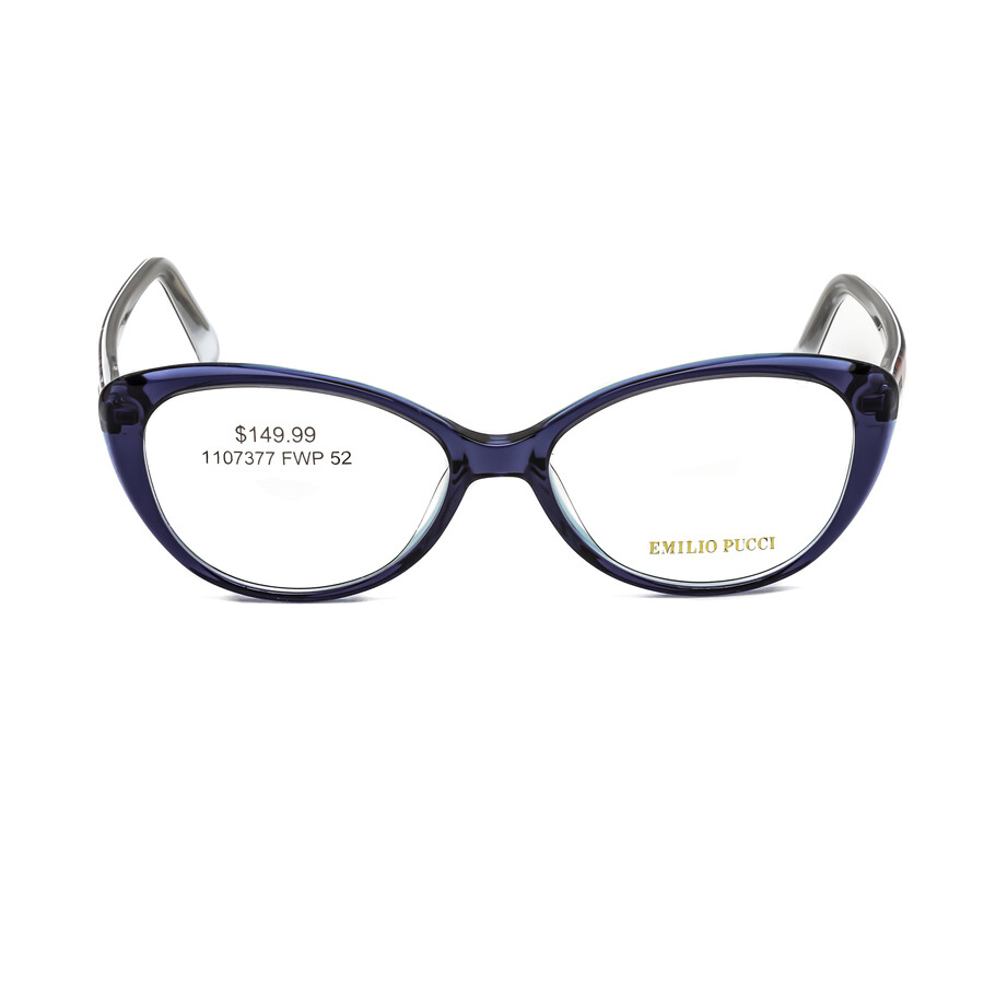 Emilio Pucci Unisex Blue Round Eyeglass Frames EP5031-309252 ...