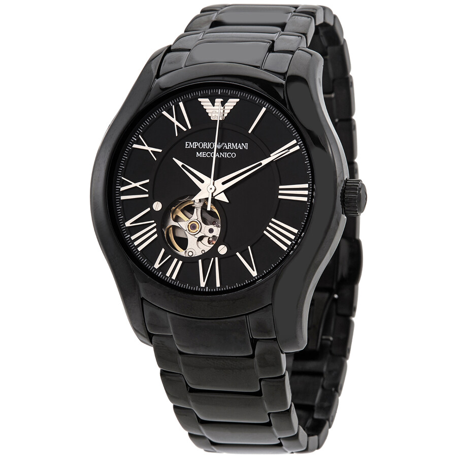 Emporio Armani Automatic Black Dial Men's Watch AR60014 723763286664 ...
