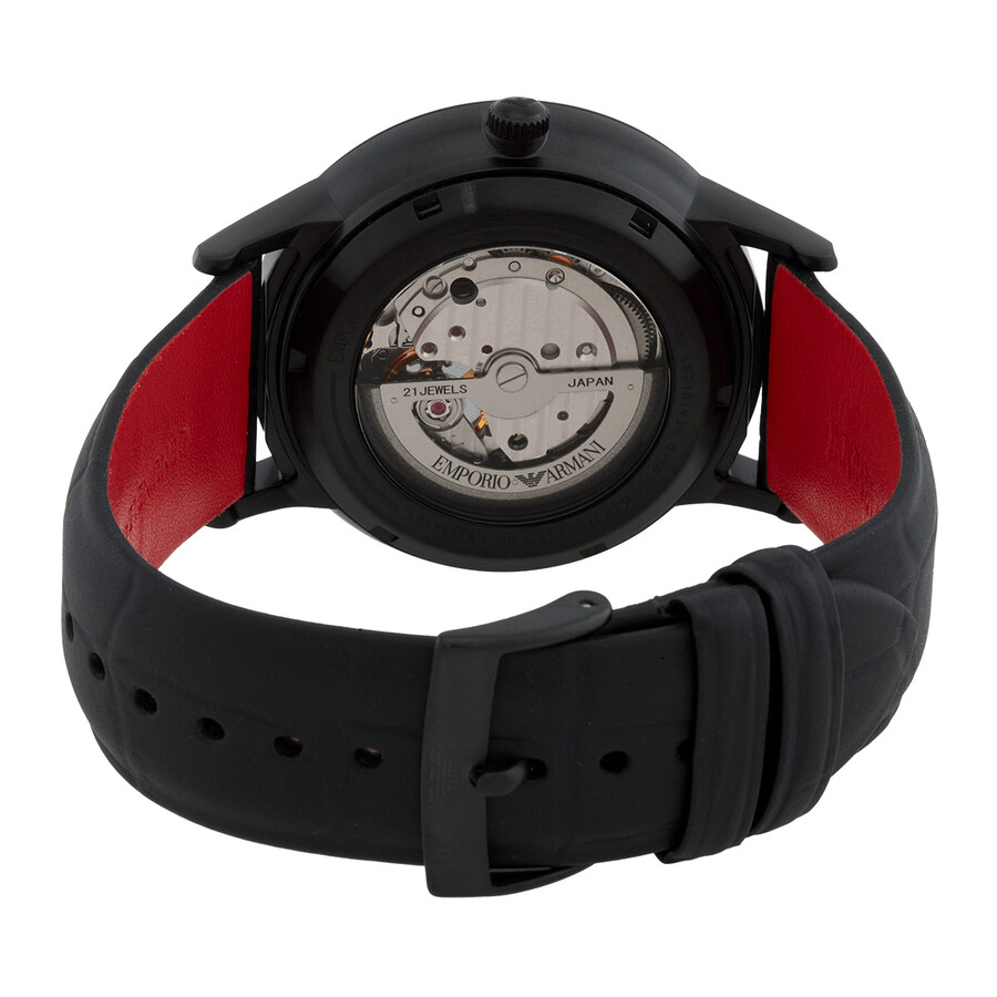 Emporio Armani Automatic Black Dial Men's Watch AR60046 723763302166 ...