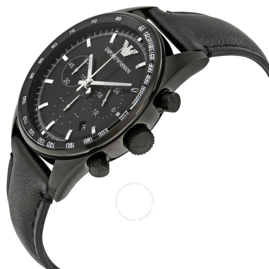 Emporio Armani Chronograph Black Dial Men's Watch AR6093 723763243391 ...