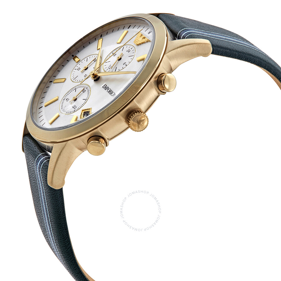 Emporio Armani Chronograph Quartz Silver Dial Men's Watch AR11233 ...