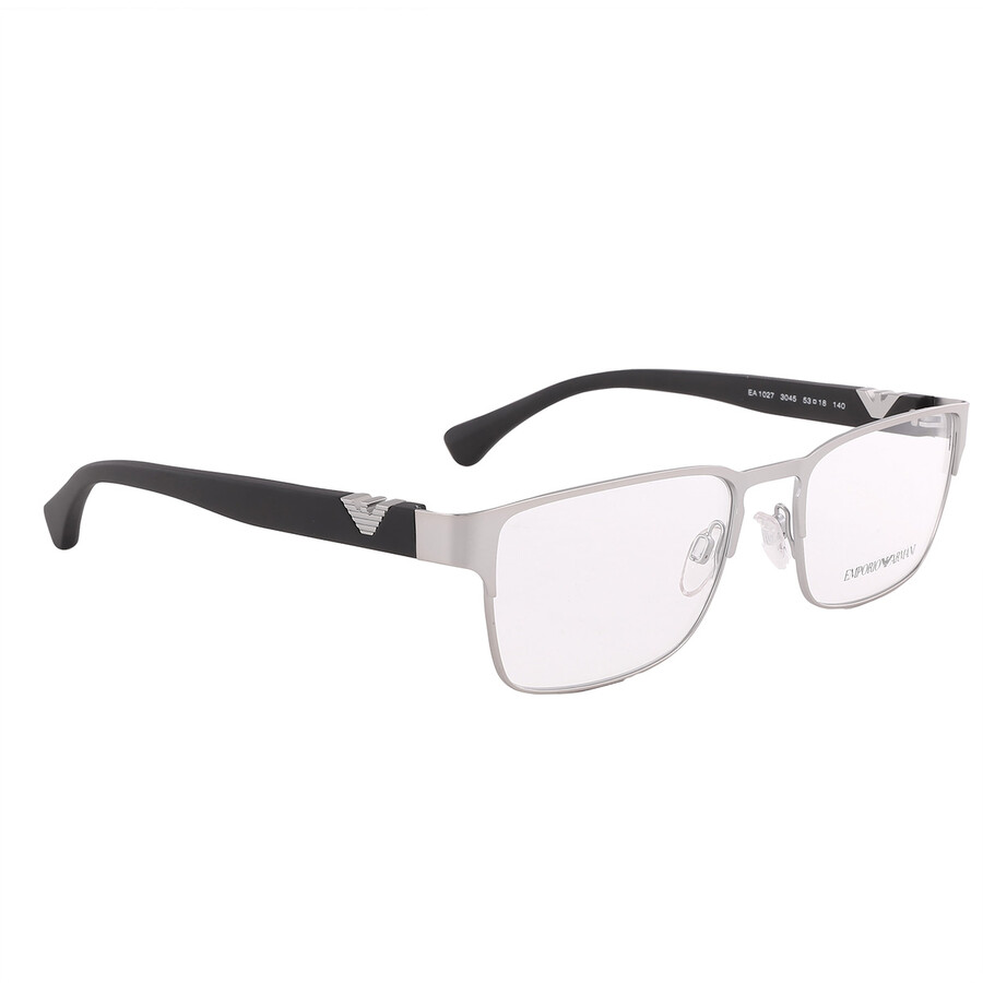 Emporio Armani Demo Rectangular Men's Eyeglasses EA1027 3045 53 ...