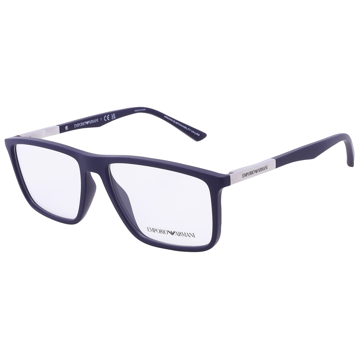 Emporio Armani Demo Rectangular Men's Eyeglasses EA3221 5088 56 ...
