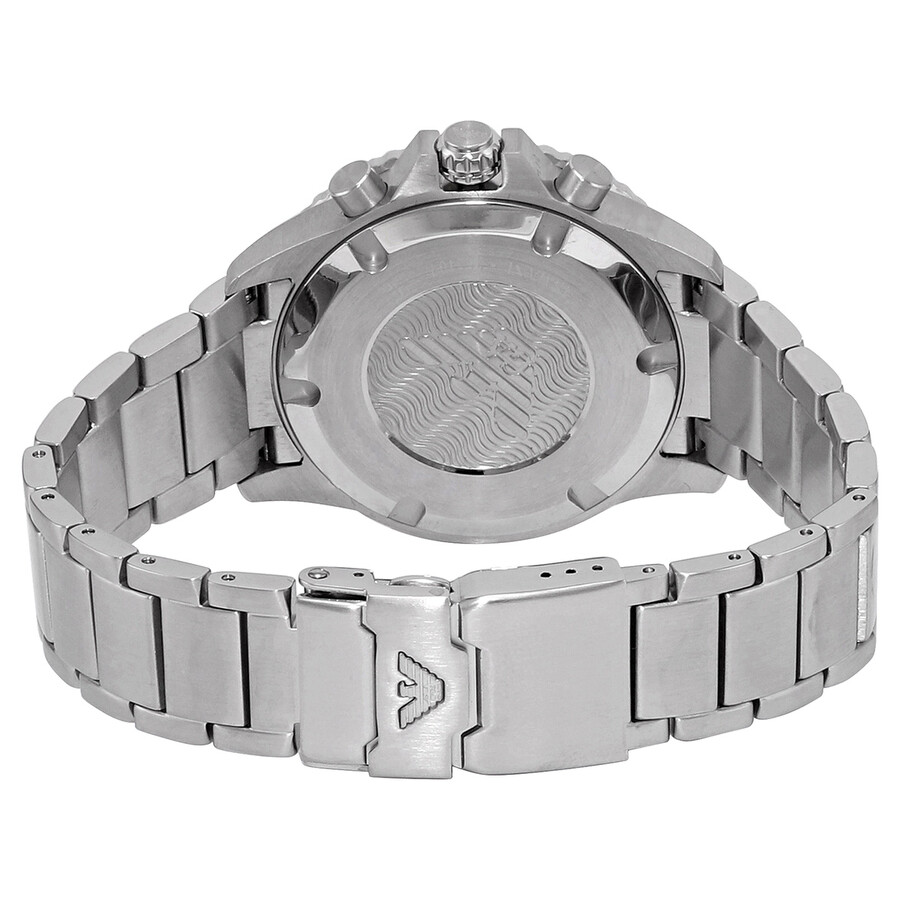 Emporio Armani Diver Chronograph Quartz Black Dial Men's Watch AR11360 ...