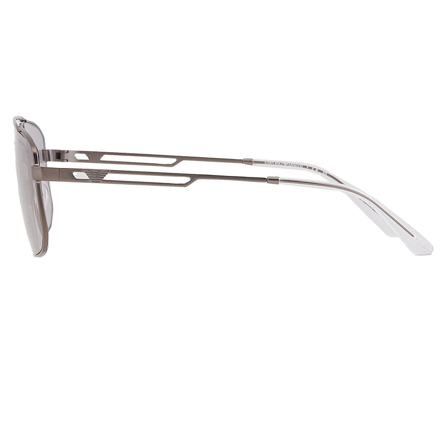 Emporio Armani Light Grey Navigator Men's Sunglasses EA2139 300387 57 ...