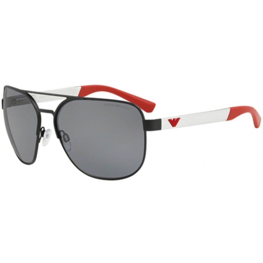 Emporio Armani Men's Black Pilot Sunglasses AR2064 322381 62 ...