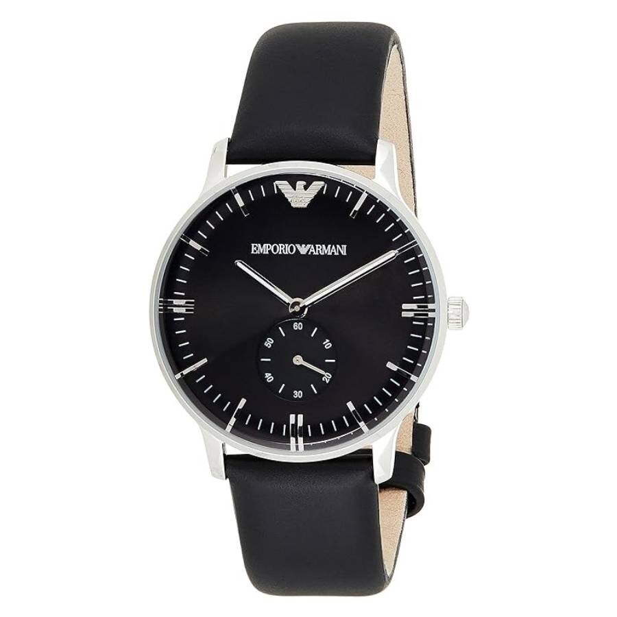 Emporio Armani Quartz Black Dial Men's Watch AR0382 4051432503436 ...