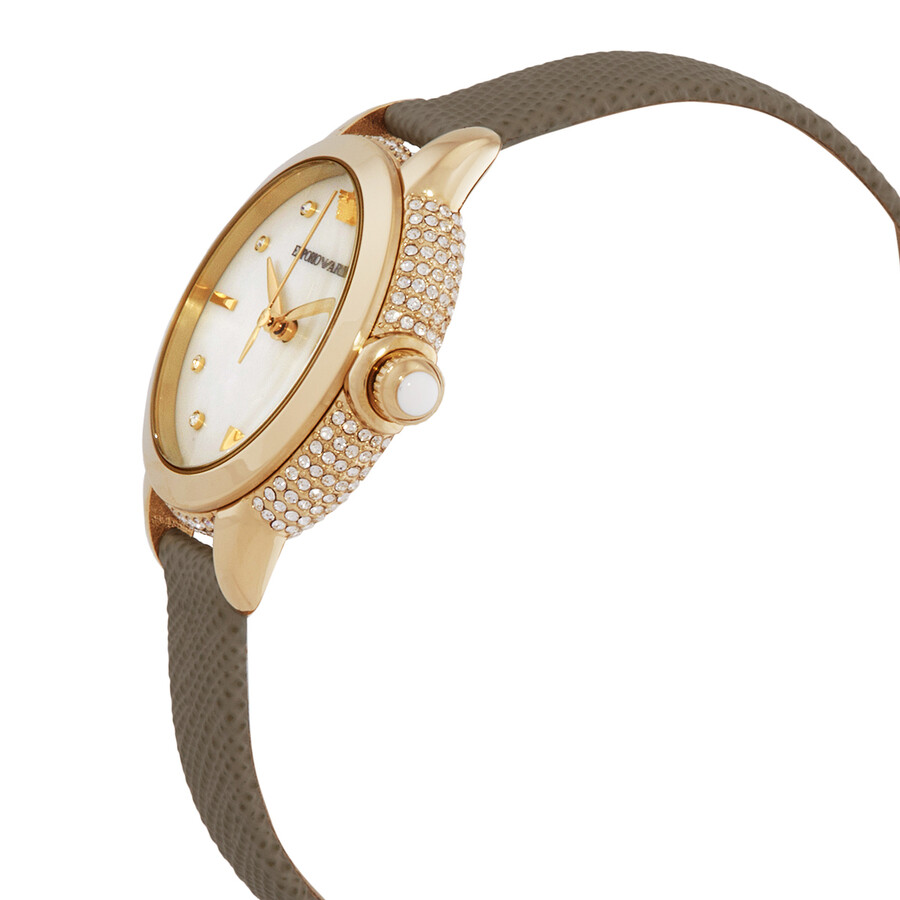 Emporio Armani Quartz Crystal White Mother of Pearl Dial Ladies Watch ...