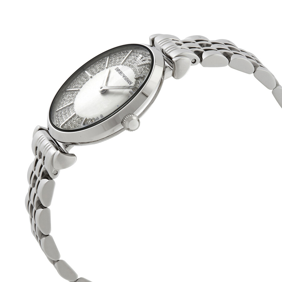 Emporio Armani Quartz Silver Dial Ladies Watch AR11445 - Watches - Jomashop