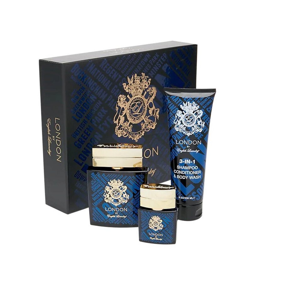English Laundry Men's London Eau de Parfum Spray Set x3 819029019050 ...