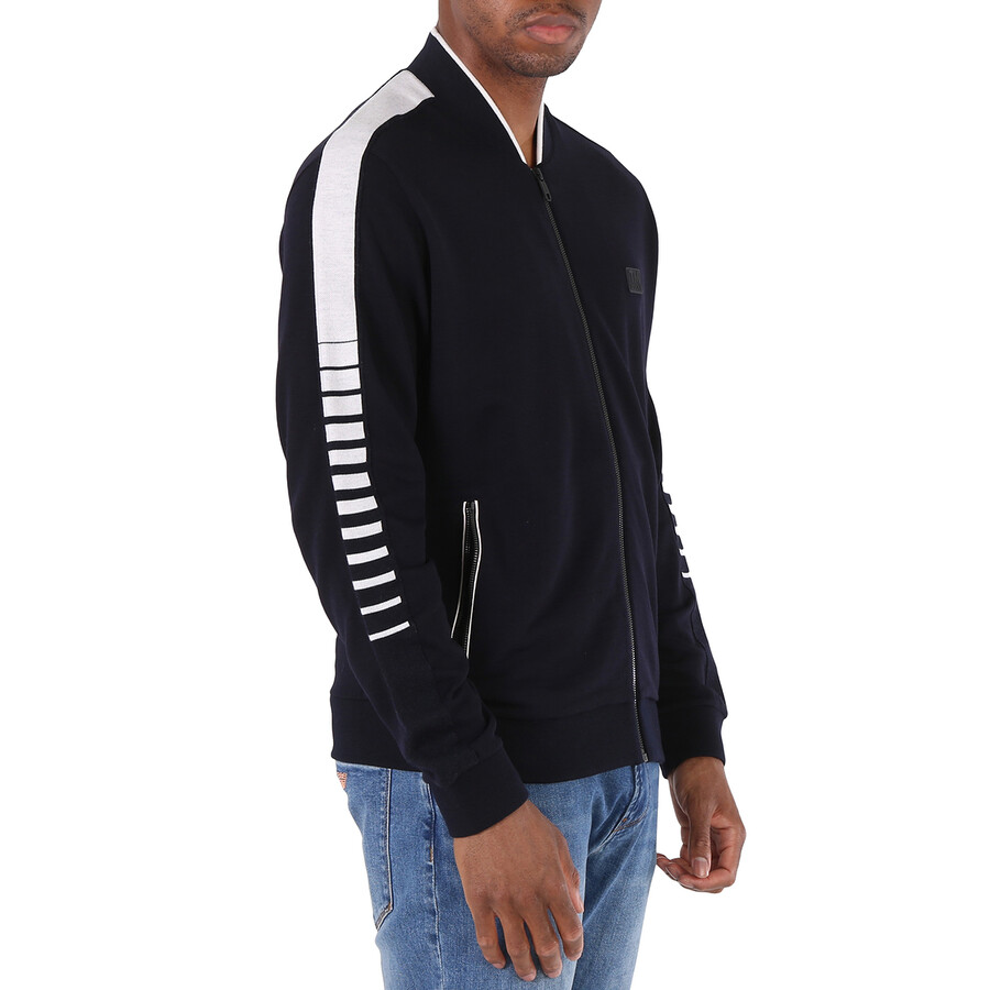 Ermenegildo Zegna Men's Tech Merino Wool Zip Front Track Jacket, Size X ...