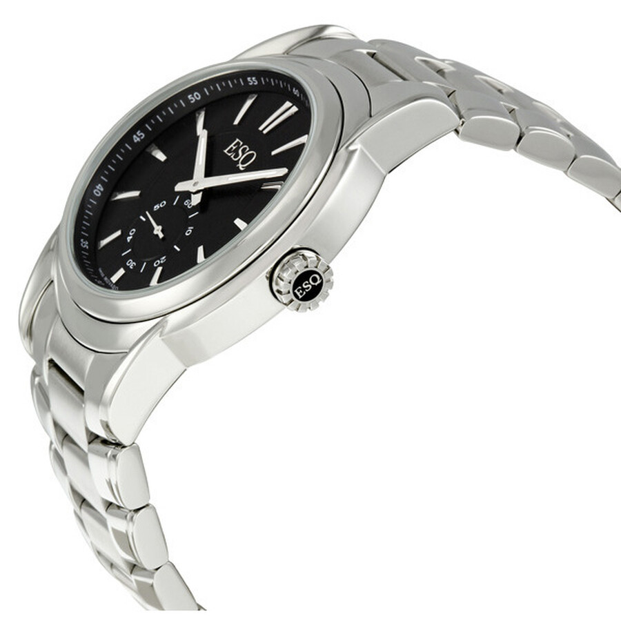 Esq By Movado Quest Black Dial Stainless Steel Men's Watch 07301327 ...