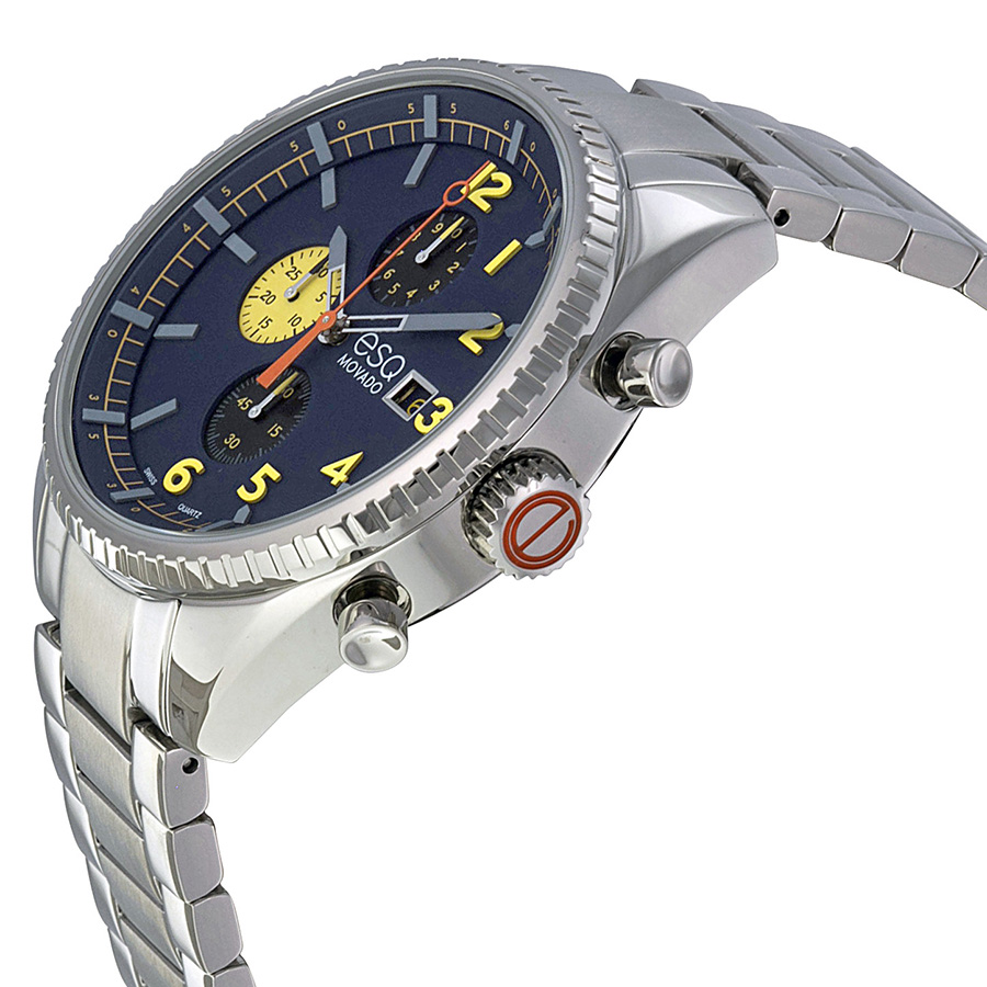 Esq By Movado Catalyst Chronograph Blue Dial Men's Watch 7301446 ...