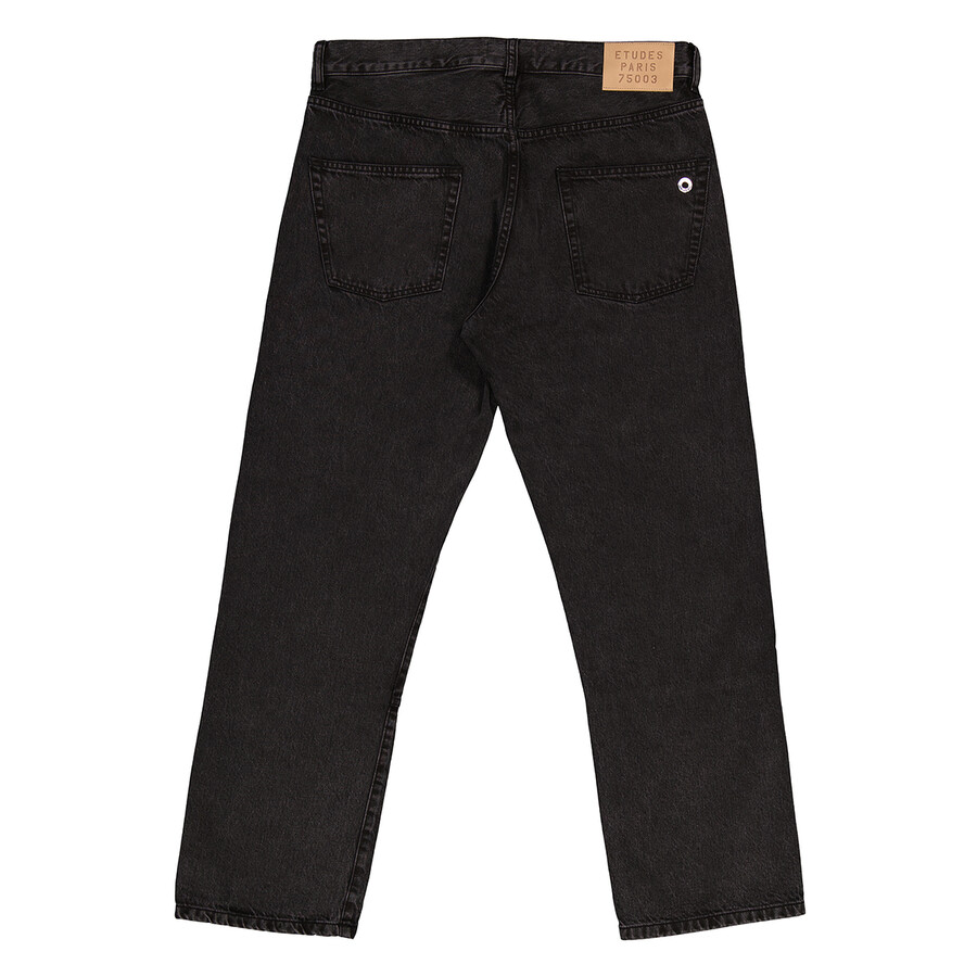 Etudes Men's Black District Washed Denim Corner Jeans, Brand Size 50 ...