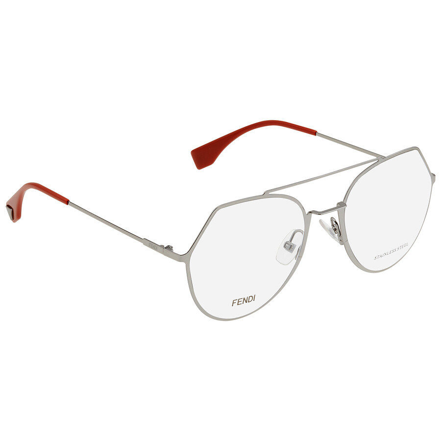 Fendi Demo Geometric Ladies Eyeglasses FF 0329 6LB 53 716736228136 ...