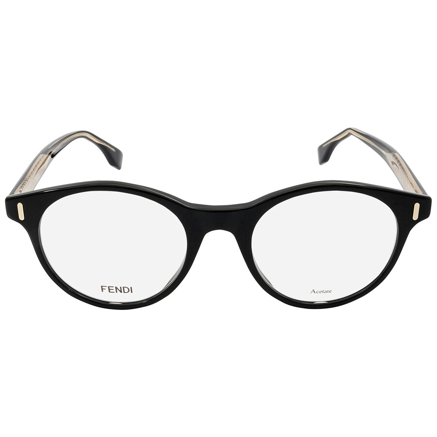 Fendi Demo Round Men's Eyeglasses FF M0046 0807 49 716736138077 - Eyeglasses - Jomashop