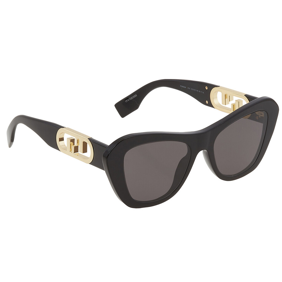 Fendi Smoke Cat Eye Ladies Sunglasses FE40064I 01A 52 192337114434 ...