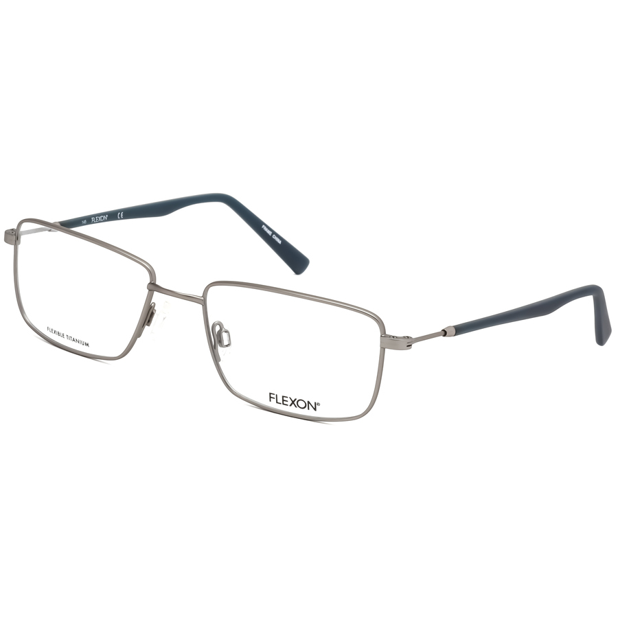 Flexon Men's Gunmetal Square Eyeglass Frames FLEXONH601303554 ...