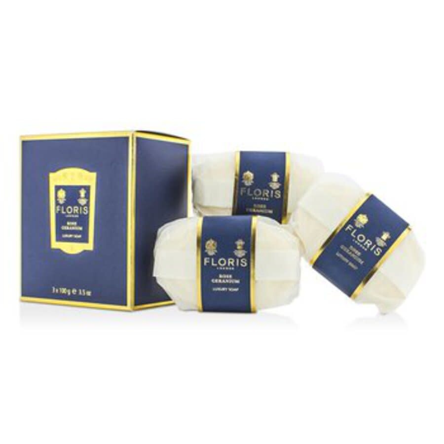 Floris - Rose Geranium Luxury Soap 3x100g / 3.5oz 886266102302 ...