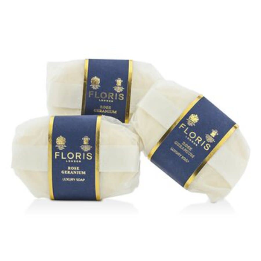 Floris - Rose Geranium Luxury Soap 3x100g / 3.5oz 886266102302 ...