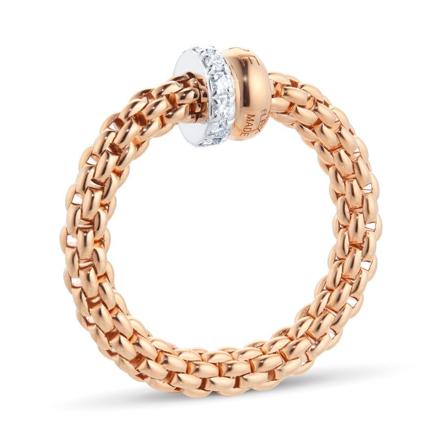 Fope 62408Ax_Pb_R_Brx_00M 18K Rg Ring Solo Diamonds 0.17 Cttw 62408AX ...