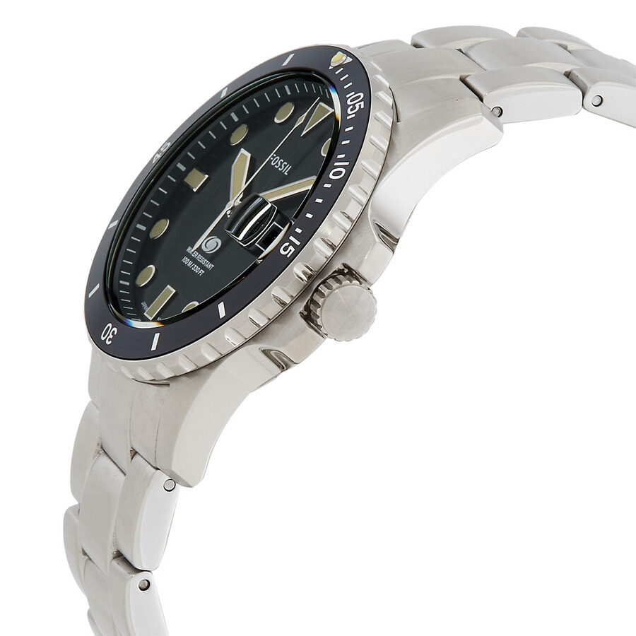 Fossil Blue Dive Quartz Black Dial Men's Watch FS5952 4064092155617 ...