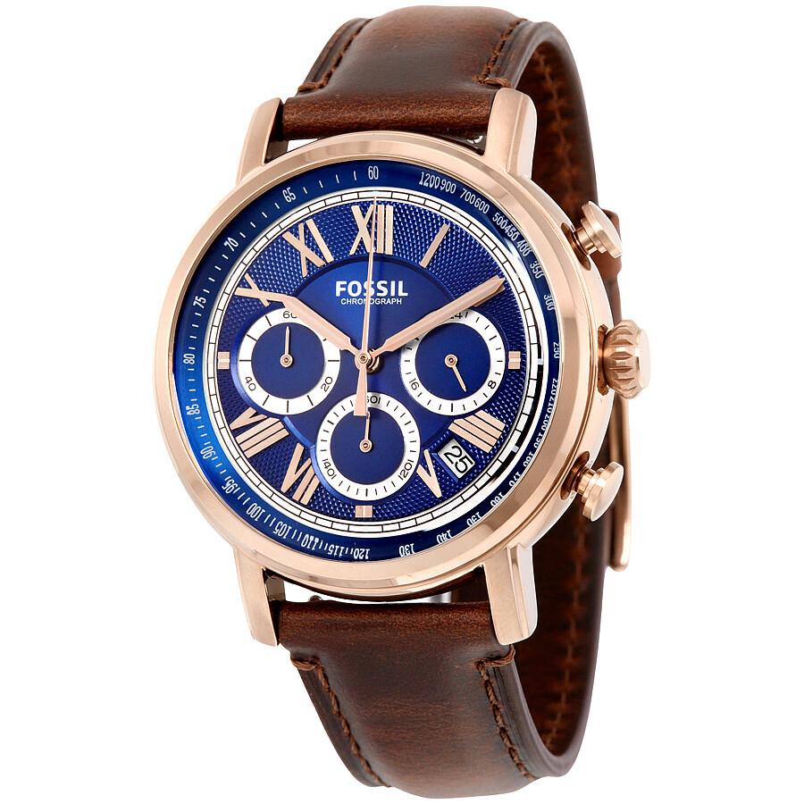 Fossil Buchanan Chronograph Blue Dial Men's Watch FS5148 796483230477 ...