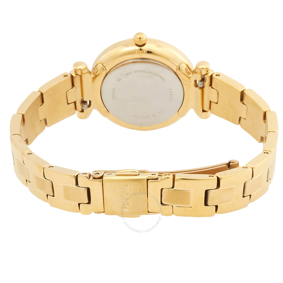 Fossil Carlie Quartz Silver Dial Ladies Watch Es5203 796483573161