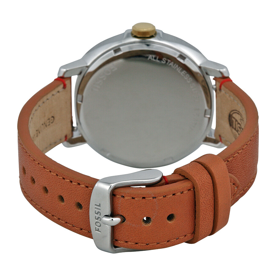 Fossil Chelsey Silver Dial Tan Leather Ladies Watch ES3523 796483081864 ...