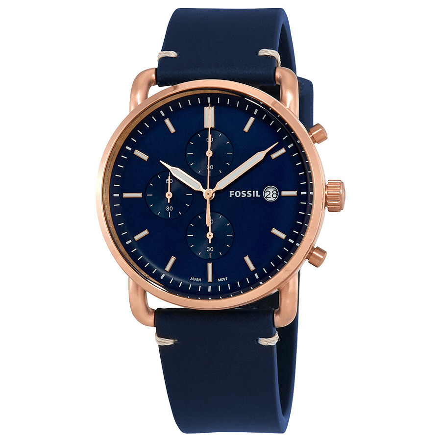 Fossil Commuter Chronograph Blue Dial Men's Watch FS5404 796483366978 ...