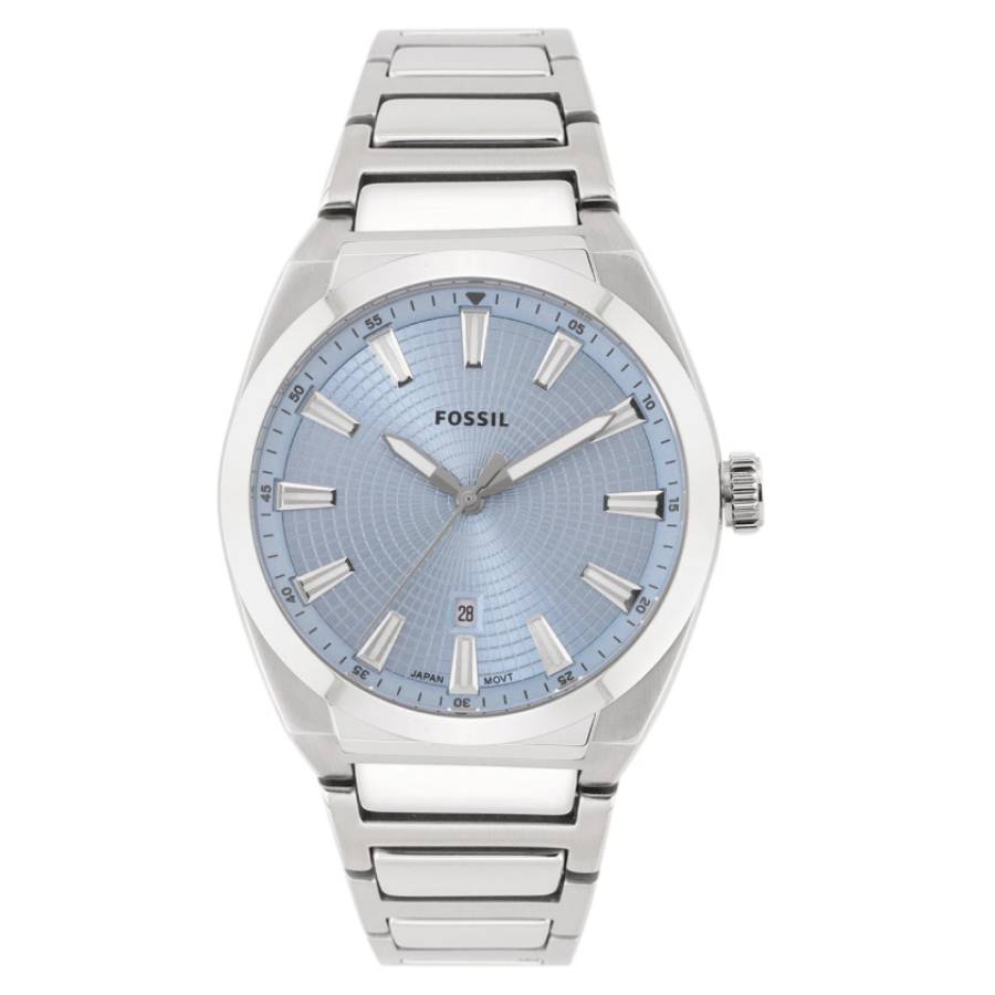 Fossil Everett Quartz Blue Dial Men's Watch FS5986 796483602588 ...