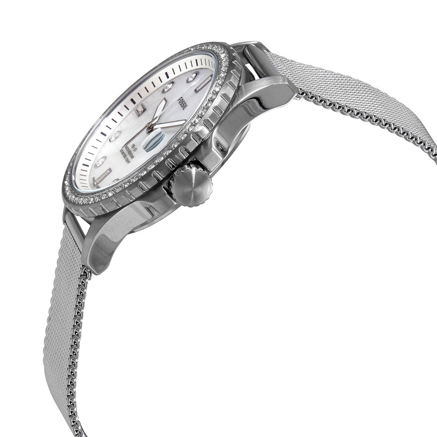 Fossil FB-01 Quartz Crystal Mother of Pearl Dial Ladies Watch ES4998 796483523616 - Watches, Fb ...