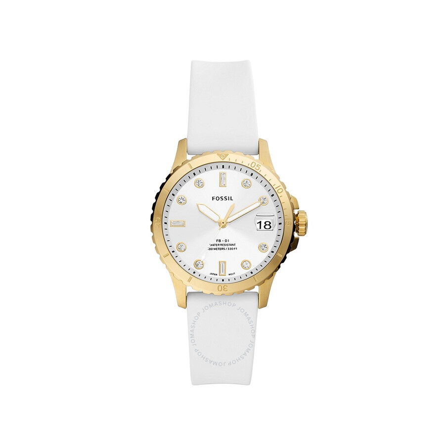 Fossil FB-01 Quartz Crystal Silver Dial Ladies Watch ES5286 - Watches, Fb-01 - Jomashop
