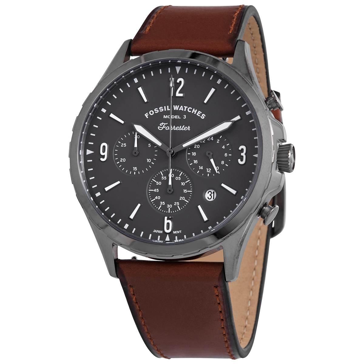 Fossil Forrester Chronograph Grey Dial Men's Watch FS5815 796483530652 ...