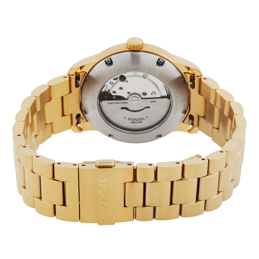 Fossil Heritage Automatic White Dial Unisex Watch ME3226 796483582552 ...