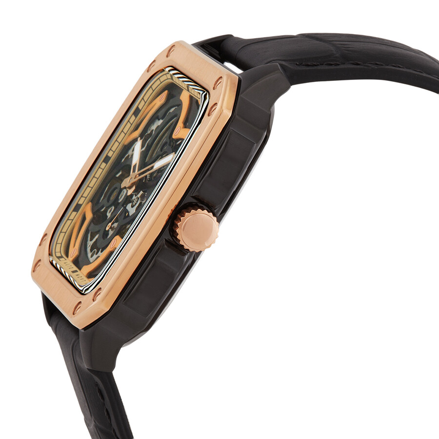 Fossil Inscription Automatic Black Dial Men's Watch ME3205 796483539327 ...