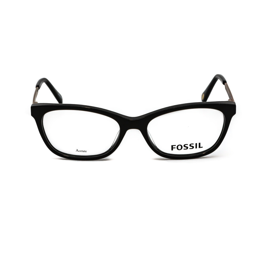 Fossil Ladies Black Rectangular Eyeglass Frames Fos701008070053 ...