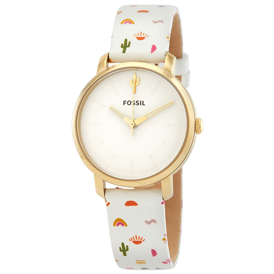Fossil Lexie Luther Quartz White Dial Ladies Watch BQ3625 796483501911 ...