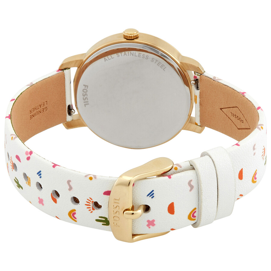 Fossil Lexie Luther Quartz White Dial Ladies Watch BQ3625 796483501911 ...