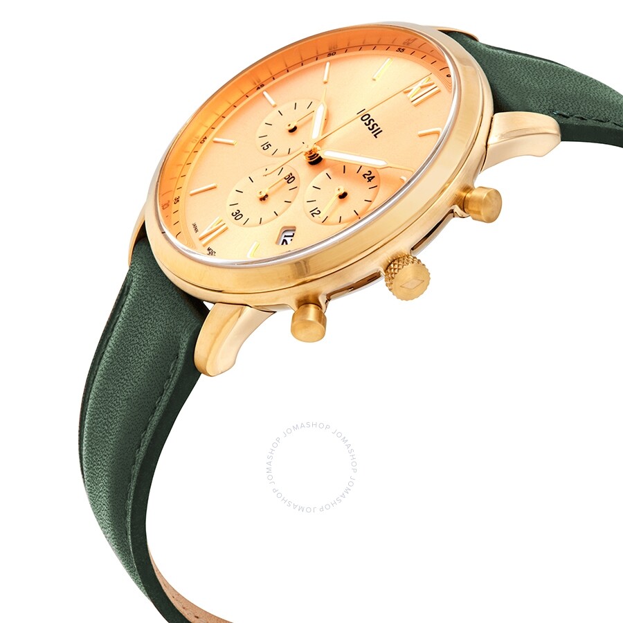 Fossil Neutra Chronograph Quartz Gold Dial 44 mm Watch FS5580 ...