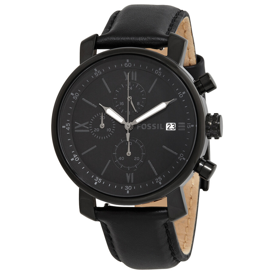 Fossil Rhett Chronograph Quartz Black Dial Men's Watch BQ1703 ...