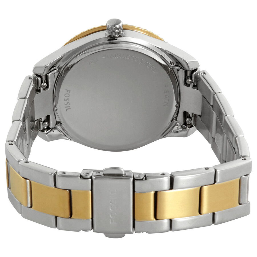 Fossil Stella Sport Chronograph Quartz Silver Dial Ladies Watch ES5107 ...